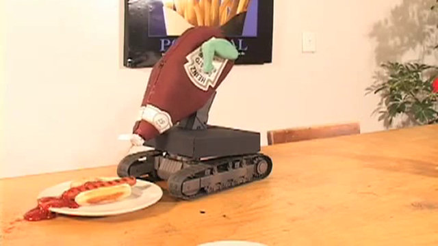 Epico fail per il robot del ketchup